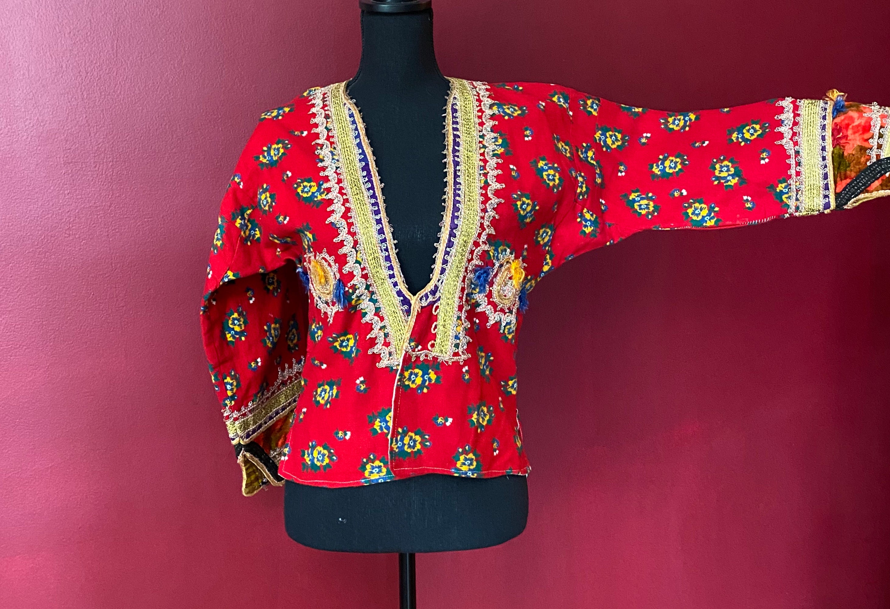 1940's Turkish Vest/jacket Wool/felt With Silver Thread | Etsy