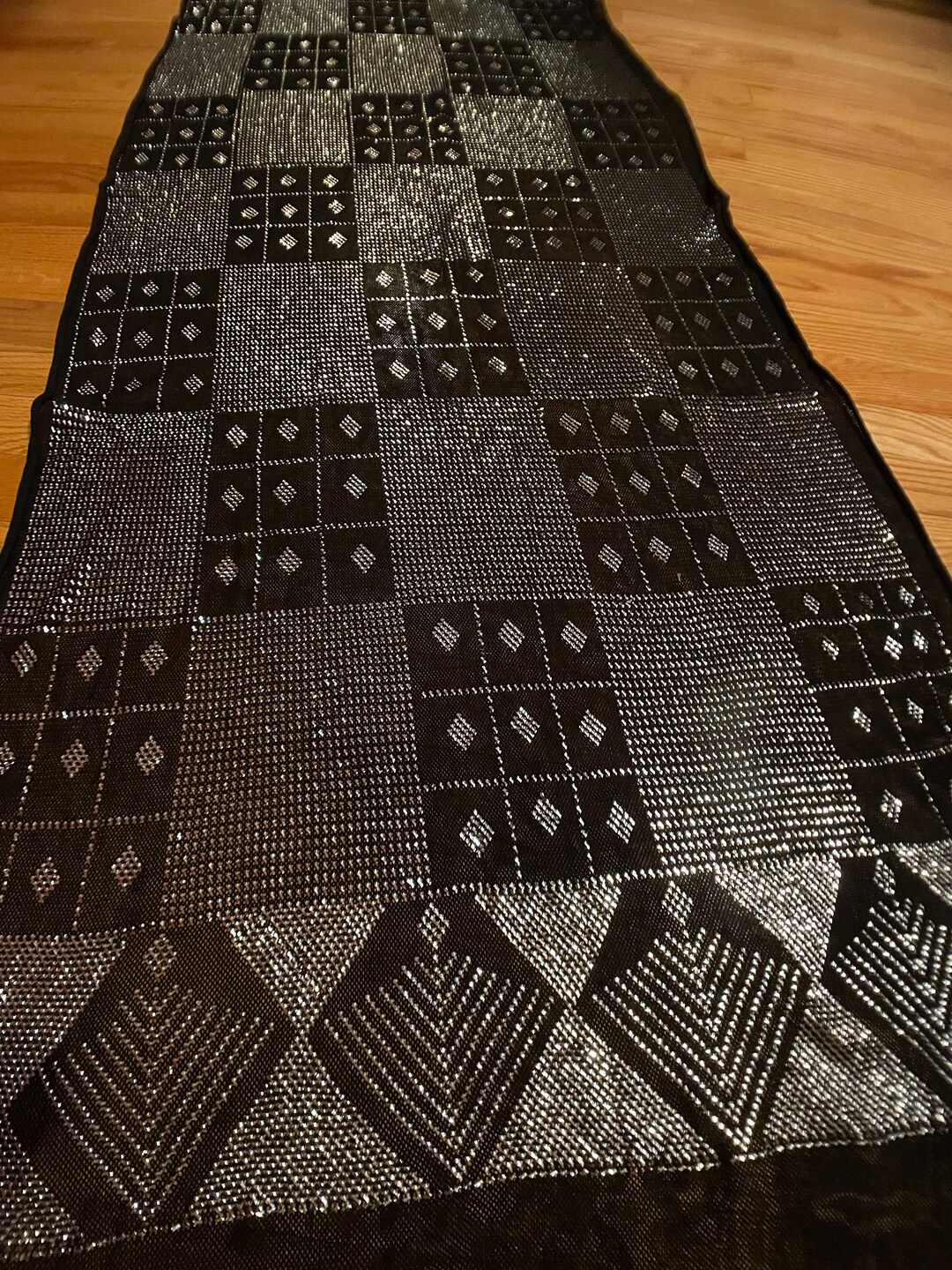 RARE Art Deco Diamond Egyptian Assuit Shawl Bellydance Assuit/ Egyptian ...