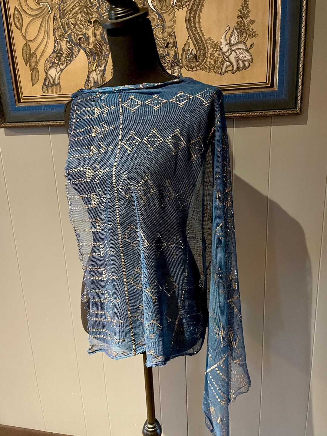 Egyptian VINTAGE ASSUIT Remnant for Upcycling/ Costume Making Stunning ...