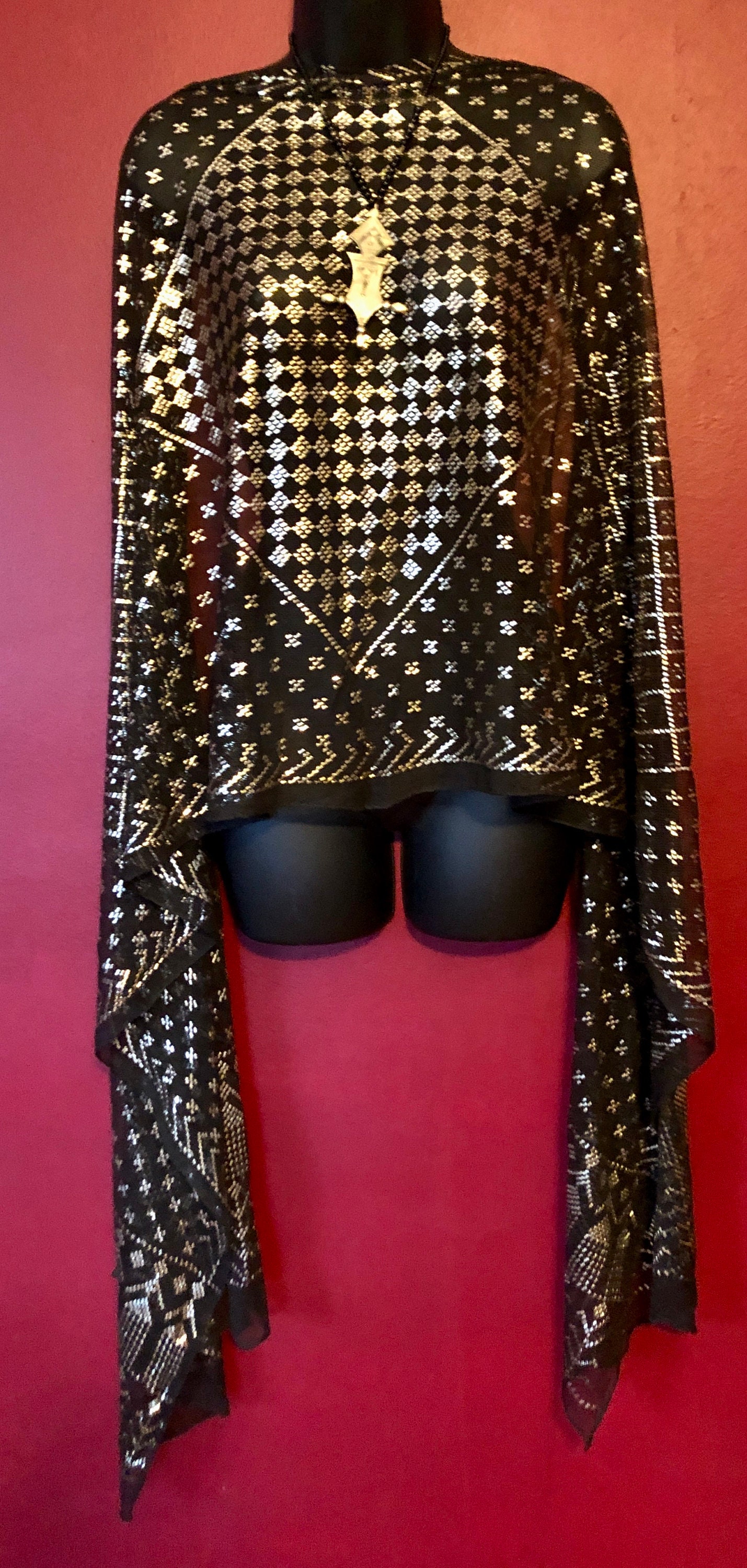 Lustrous Coptic Egyptian Vintage Assuit Shawl With Silver 1930 - Etsy