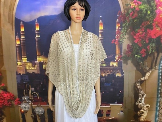 HOLD INVENTORY Vintage Cream Egyptian Assuit Wedding … - Gem