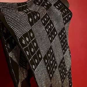 RARE Art Deco Diamond Egyptian Assuit Shawl Bellydance Assuit/ Egyptian ...