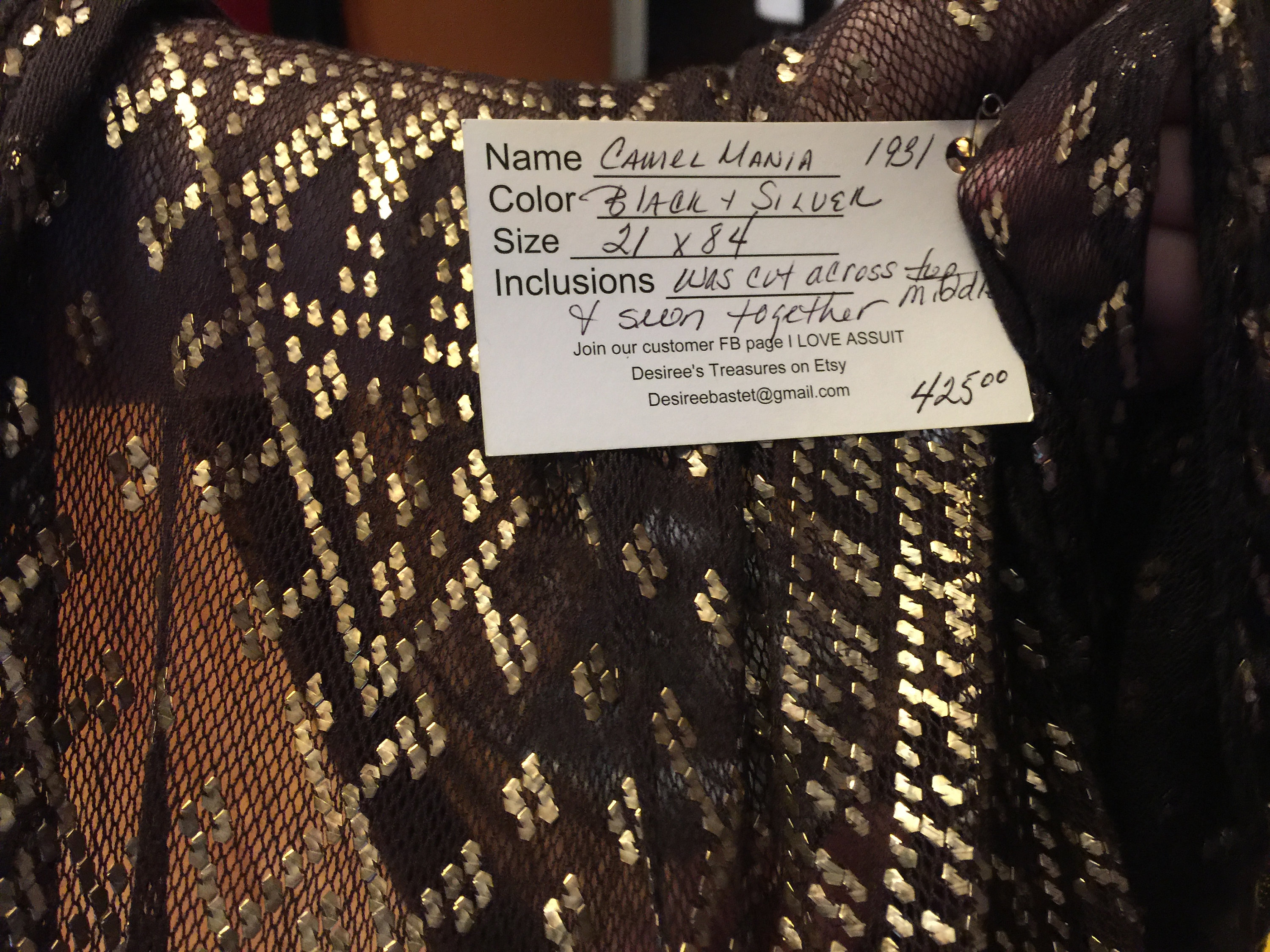 Camel Mania Egyptian Vintage Assuit Black Silver Shawl - Etsy