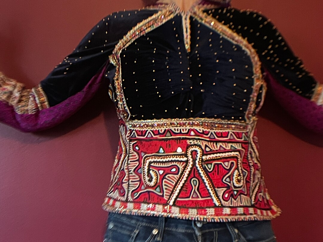 Extraordinary Tribal Rabari Vintage Banjara With Blue VELVET and ...