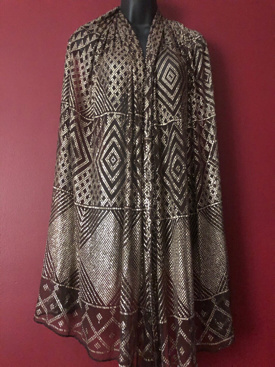 XWIDE Masterpiece Vintage ASSUIT Art Deco Piano Shawl 1930 HEAVY Design ...