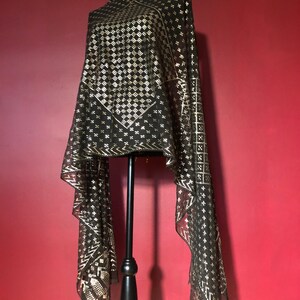 Lustrous Coptic Egyptian Vintage Assuit Shawl With Silver 1930 - Etsy