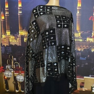 RARE Art Deco Diamond Egyptian Assuit Shawl Bellydance Assuit/ Egyptian ...