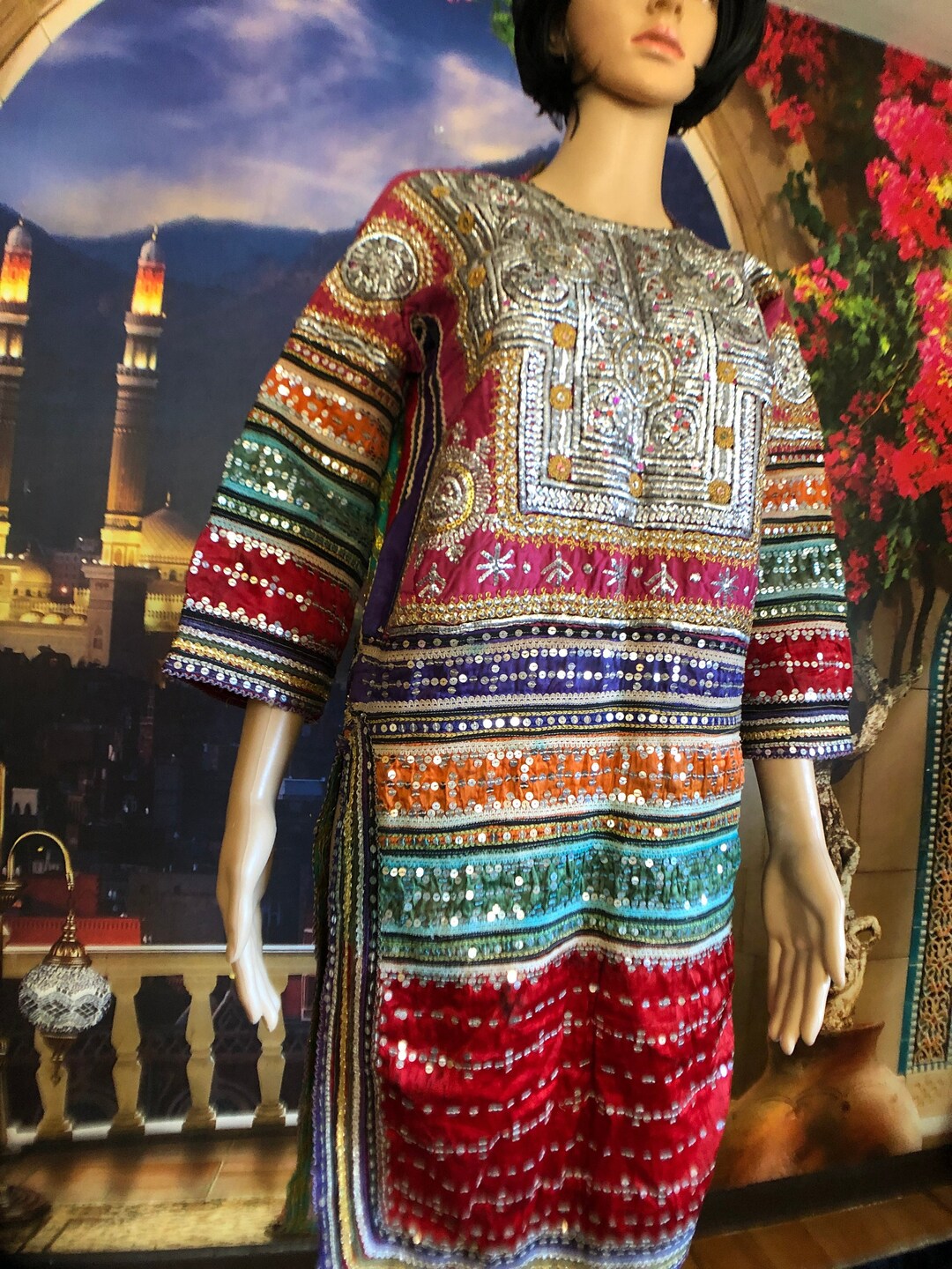 Antique Pakistan Gujrat/sindh Silk and Silver Thread CHOLO Wedding ...