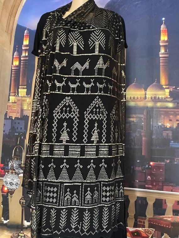 Unique Fabulous VINTAGE Egyptian ASSUIT Black silver … - Gem