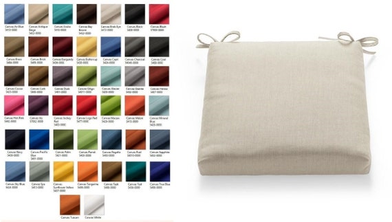Replacement Sunbrella Cushion Covers no Inserts Canvas Element Collection 2.5 Thick With Ties Etsy