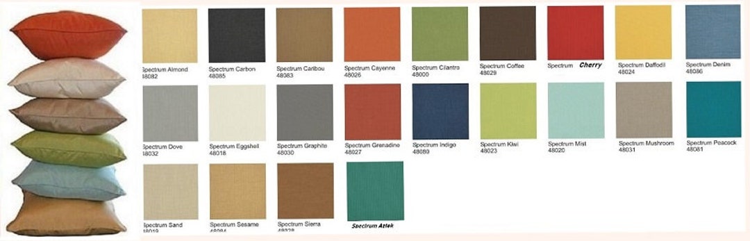 Sunbrella Spectrum, Element Collection Pillows - Etsy