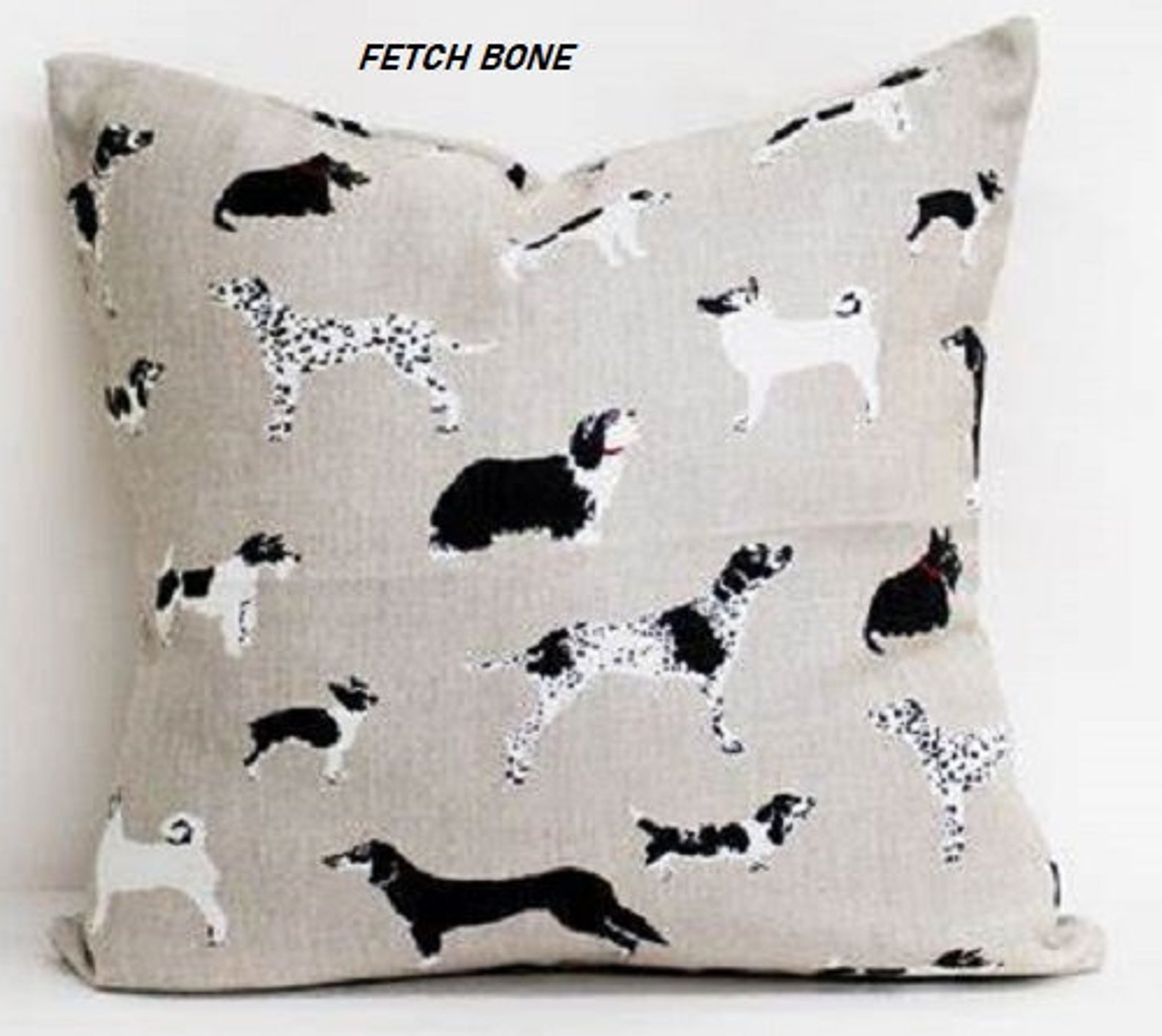 Sunbrella Pillows, Fetch Bone, Jockey Red, Connect Onyx - Etsy