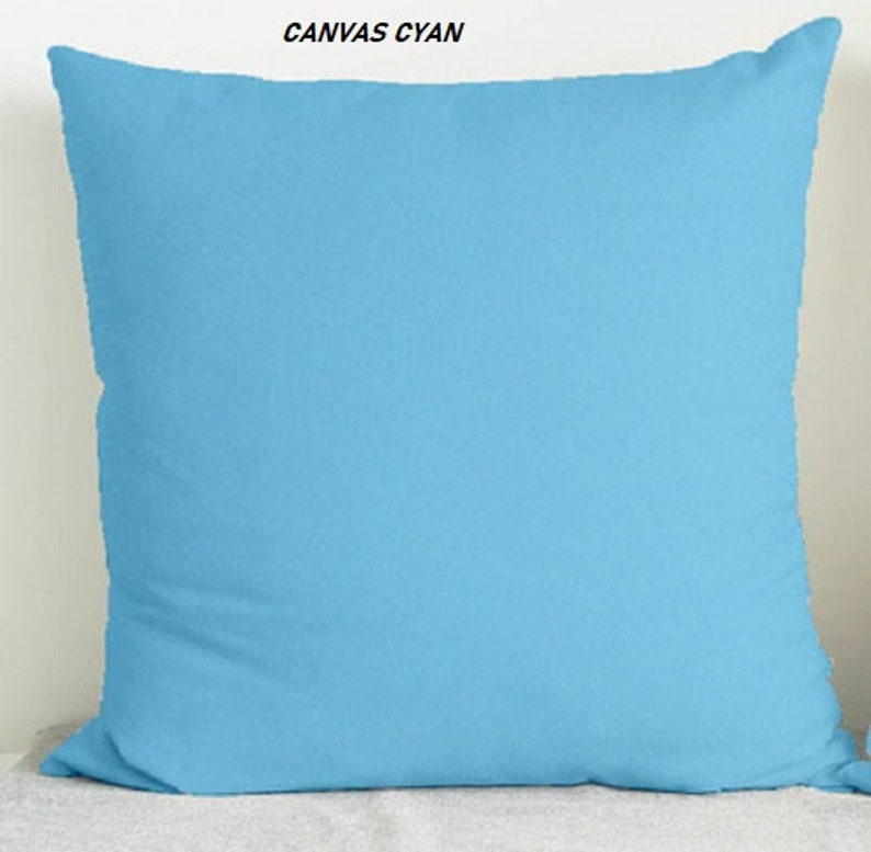 Sunbrella Pillows Cultivate Breeze Melon Navy Cyan - Etsy