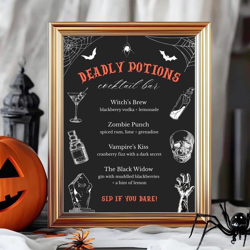 Drink Water Halloween Sign - Etsy