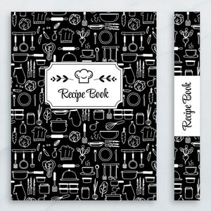 Editable Recipe Binder Cover and Spine, Kitchen Binder Dividers ...