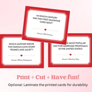 Valentine Trivia, Trivia Quiz, Printable Valentine's Day Party Game ...