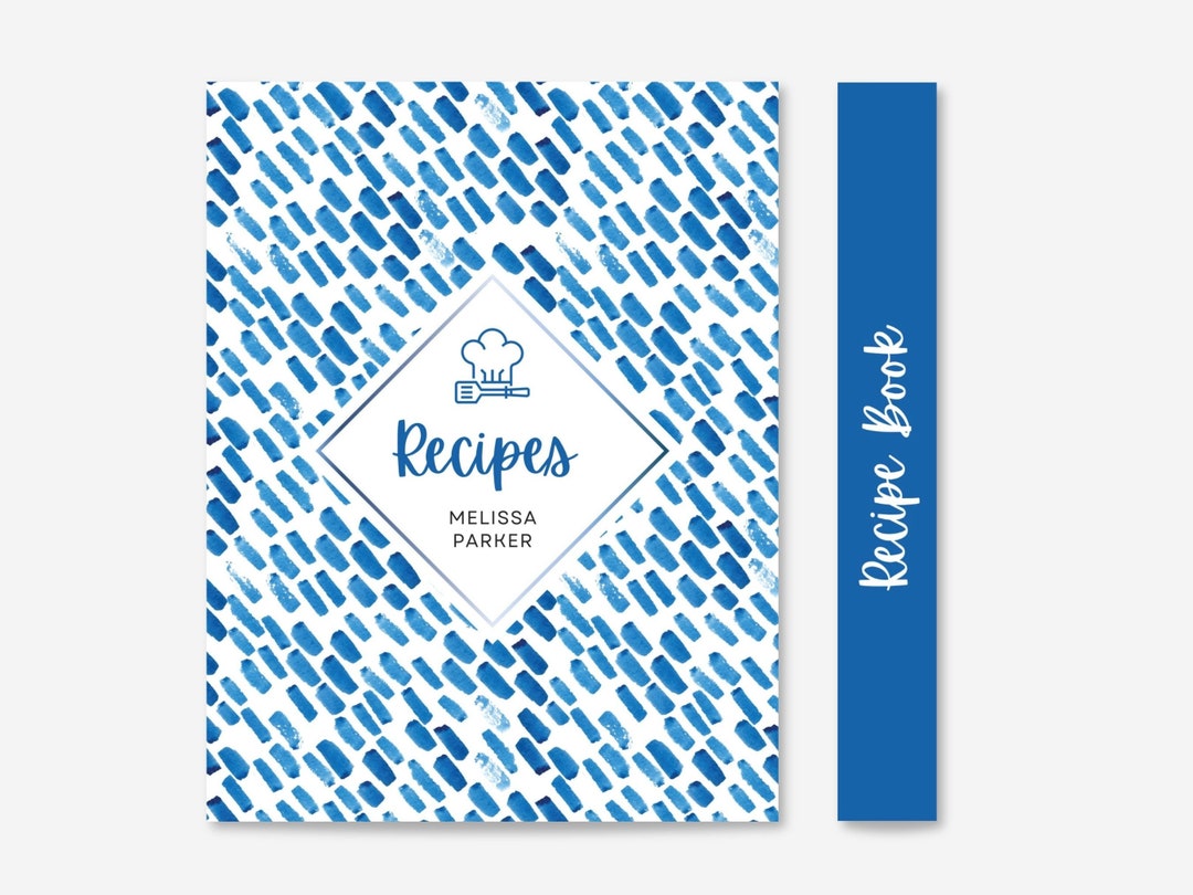 Printable Kitchen Binder Kit, Recipe Binder Cover, Editable Binder ...