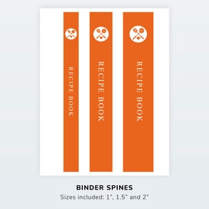 Editable Recipe Cover, Cookbook Binder Kit, Printable Recipe Book Cover ...