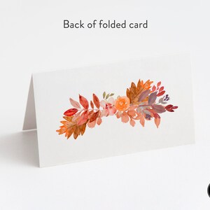Editable Table Place Cards, Flat and Folded Name Cards, Printable ...