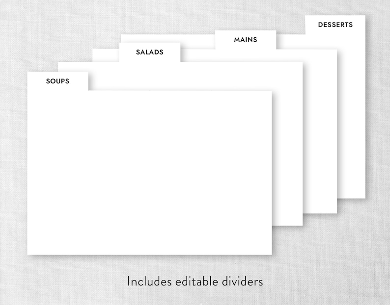 5x7 recipe card template for word - mazdecor