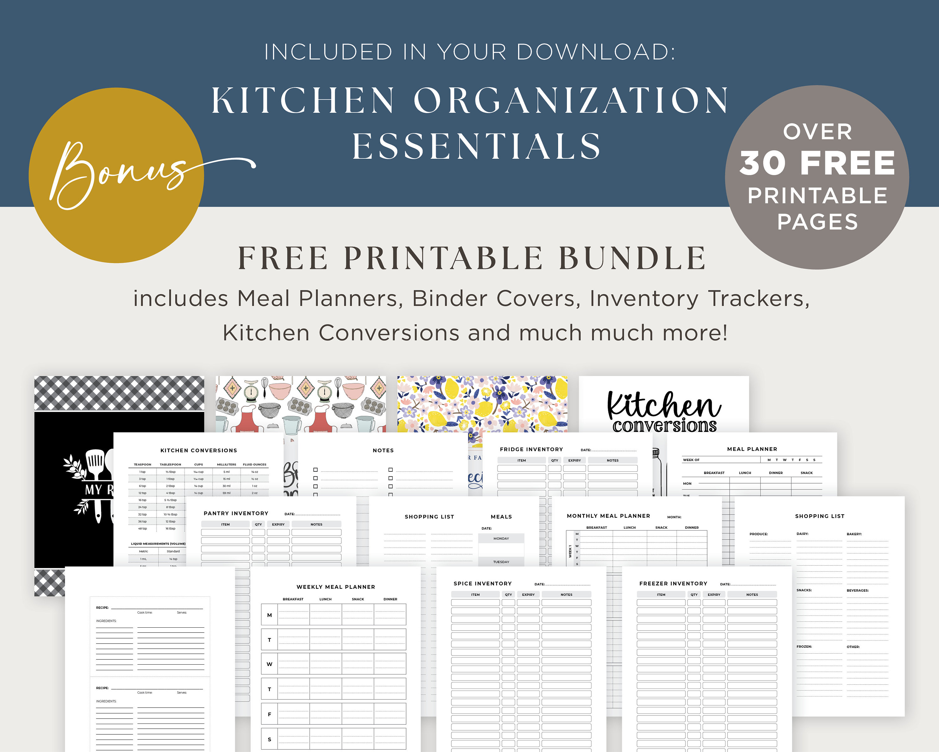 Editable Cookbook MS Word Template Classic Style, Printable Recipe Book Binder Kit, Kitchen ...