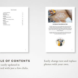 Half Page Recipe Template for MS Word, Half Letter Editable Template ...