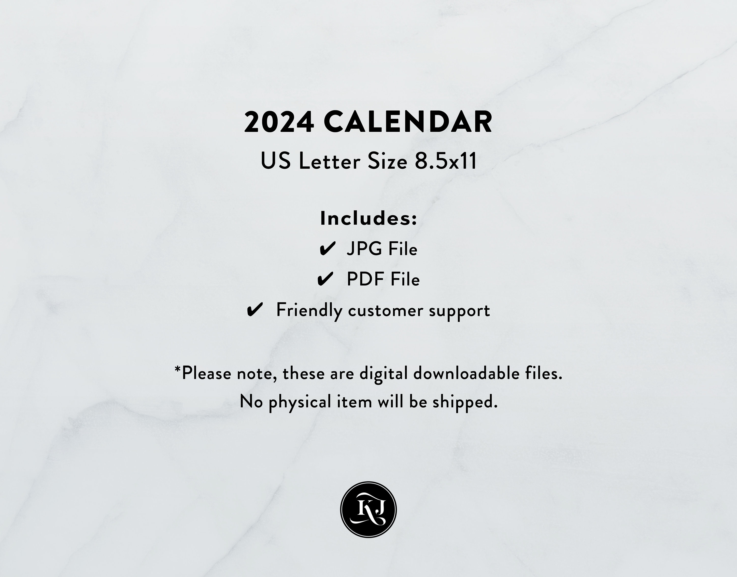2024 Printable Letter Calendar 2024 Desk Calendar - Etsy México
