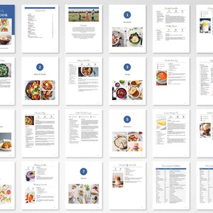 Editable Recipe Book, Word Template, Printable Cookbook Binder, Kitchen ...