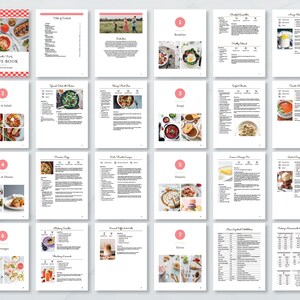 Editable MS Word Cookbook Template, Printable Recipe Binder Kit ...