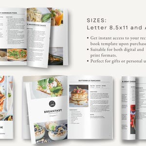 Apple Pages Editable Recipe Template, Recipe Book for Apple Pages ...