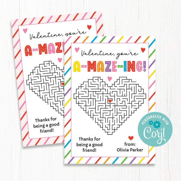 Maze Valentine - Etsy