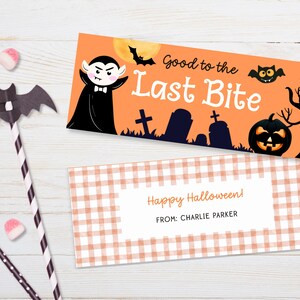 Halloween Treat Bag Topper & Tag Printable, Good to the Last Bite ...