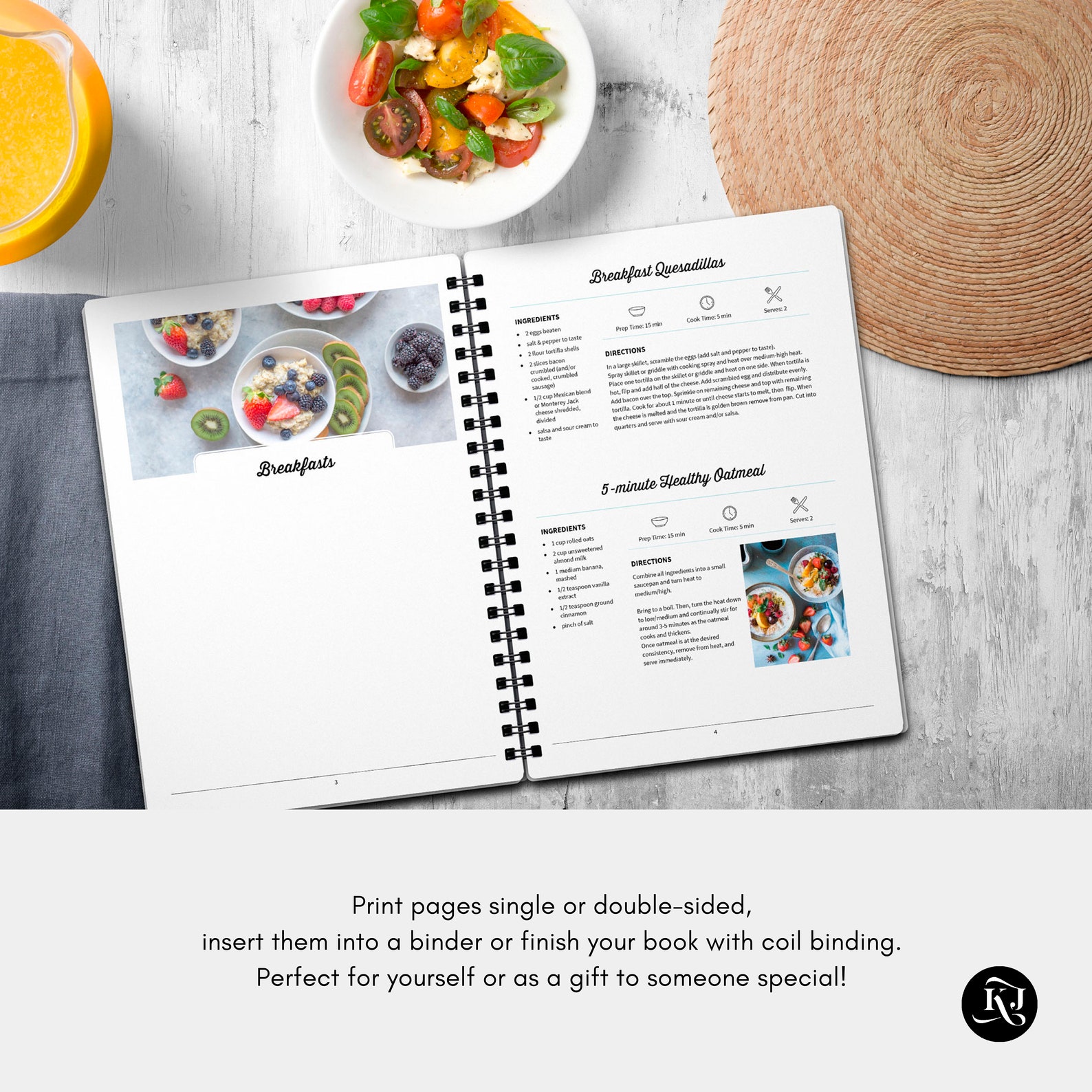 Recipe Book Template Editable Recipe Book in Word Recipe - Etsy Canada