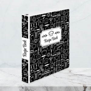 Editable Recipe Binder Cover and Spine, Kitchen Binder Dividers ...