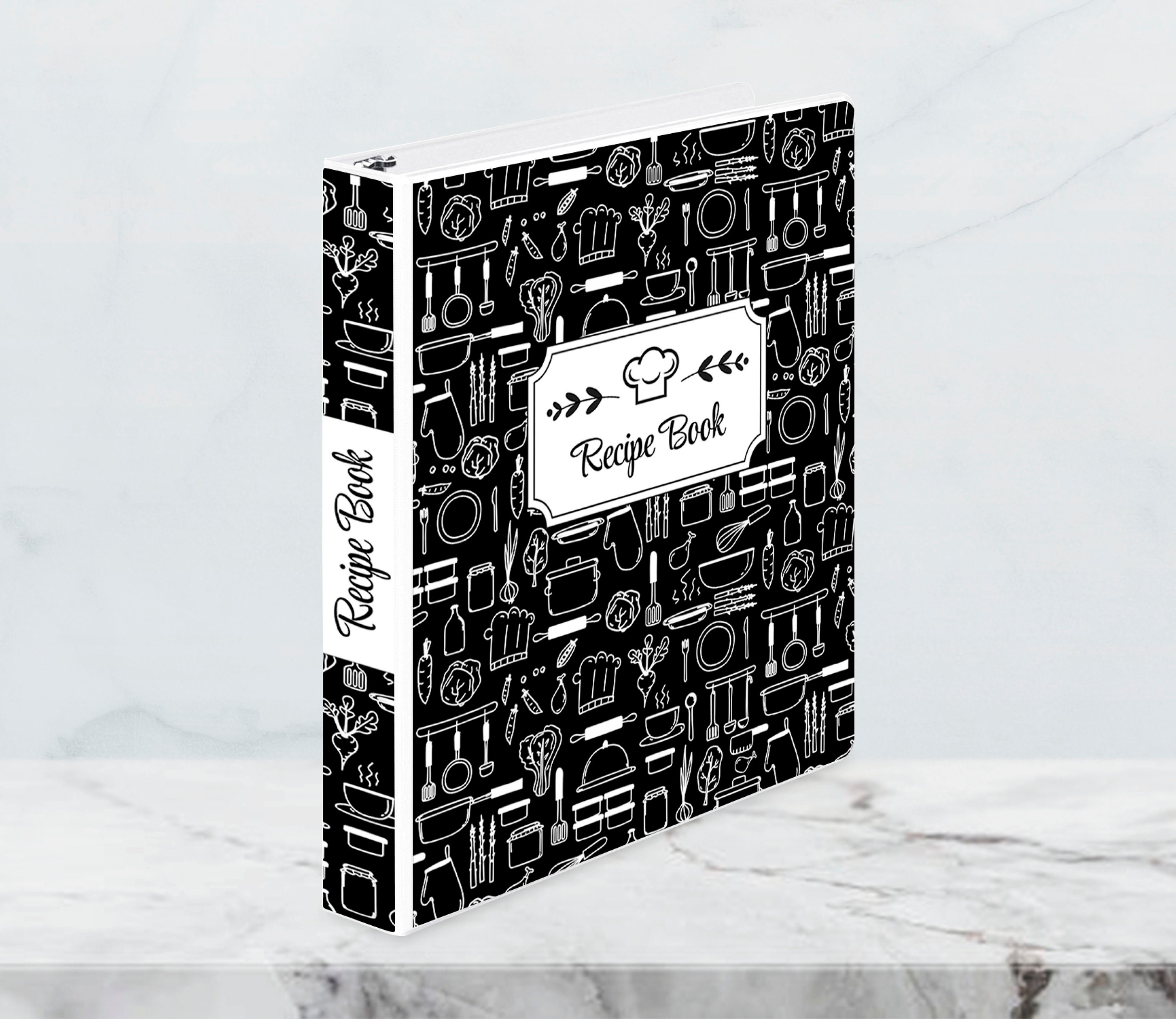 Editable Recipe Binder Cover and Spine Kitchen Binder - Etsy Canada