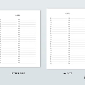 To Do List, Simple Printable Notes List, Fillable to Do List With ...