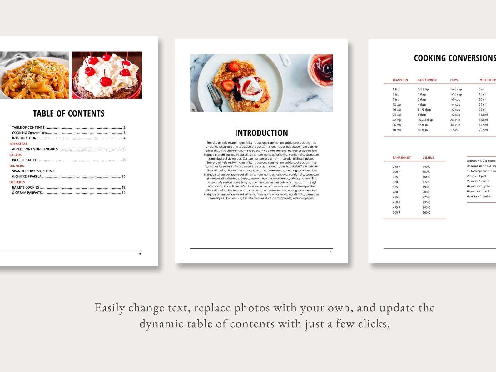 Indesign Recipe Template, Editable Adobe Indesign Recipe Book ...