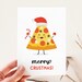 Merry Crustmas Printable Christmas Folded Greeting Card, Holiday Card ...