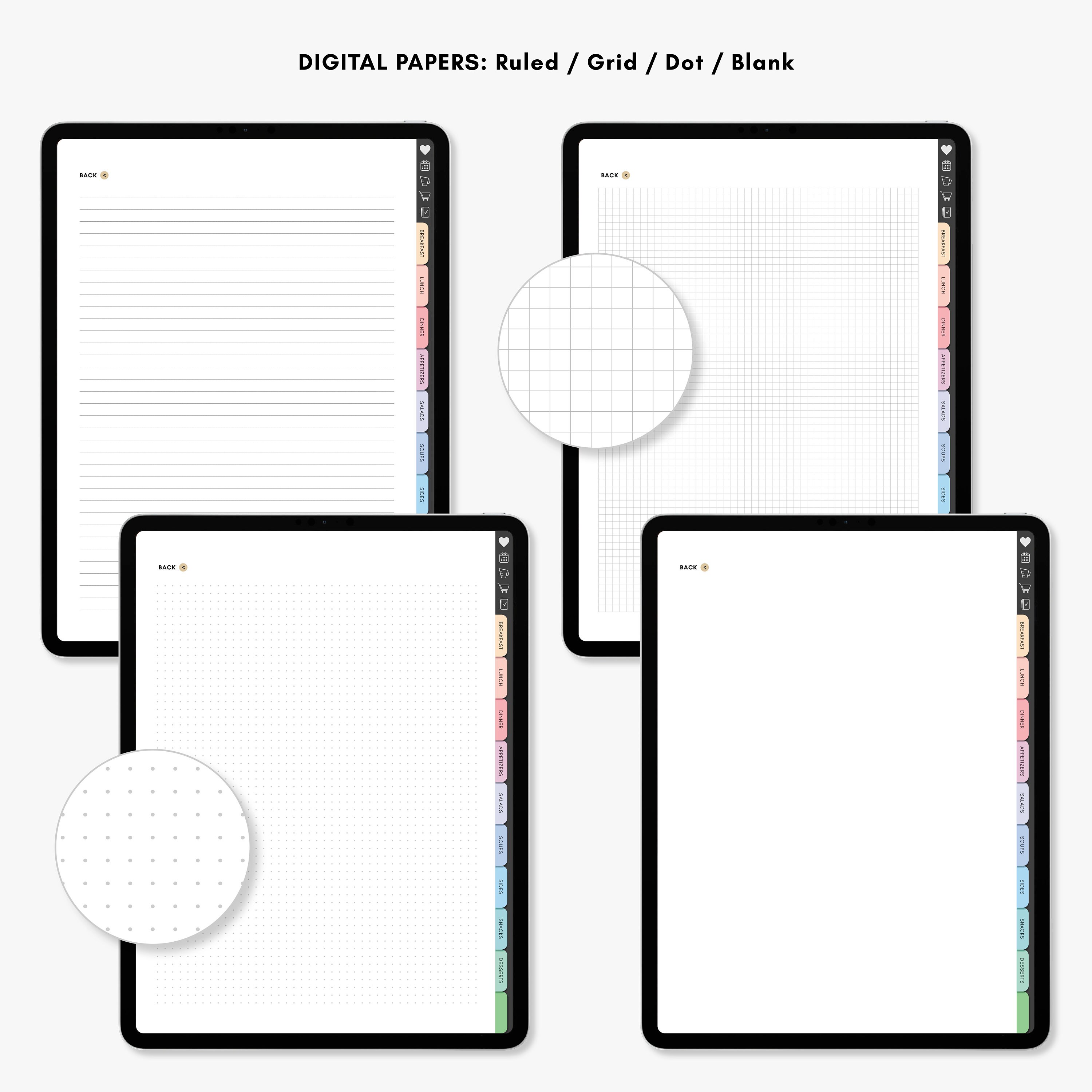 Goodnotes Recipe Book Digital Recipe Book for Goodnotes - Etsy Canada