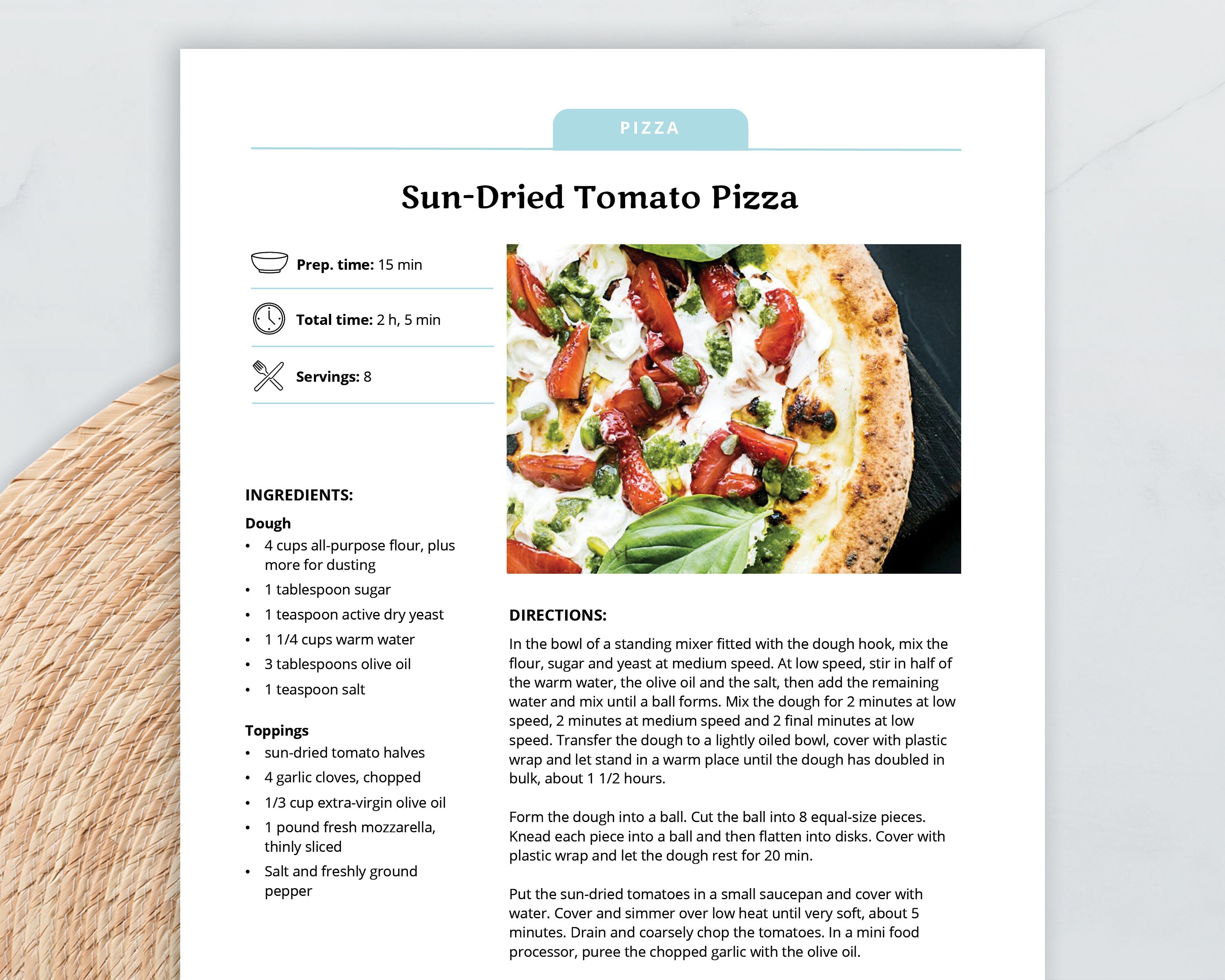 Recipe Template Printable Recipe Page Editable Recipe - Etsy Canada