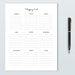 Shopping List, Simple Printable and Fillable Shopping List With Meals ...