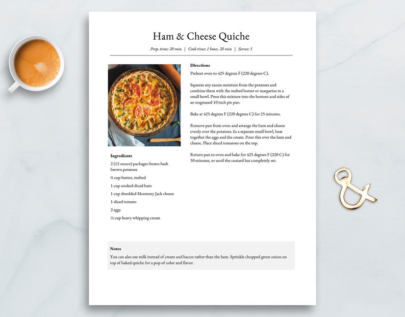 recipe-template-google-docs-template-editable-recipe-etsy