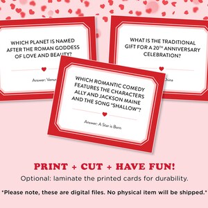 Valentine Trivia, Trivia Quiz, Printable Valentine's Day Party Game ...