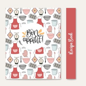 Recipe Binder Cover, Kitchen Binder Kit, Recipe Book Cover, Binder ...