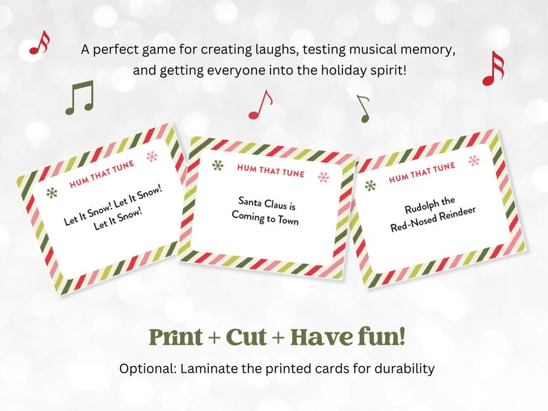 Hum That Tune Game, Christmas Guess the Tune, Name That Holiday Song ...