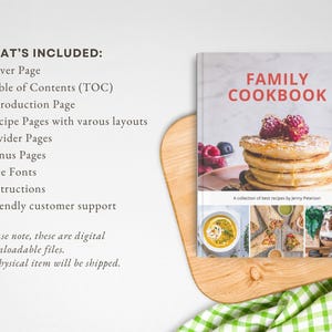 Indesign Recipe Template, Editable Adobe Indesign Recipe Book, Digital ...