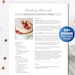Recipe Template With Sript Font, Printable Recipe Page, Elegant Recipe ...