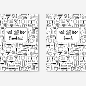 Editable Recipe Binder Cover and Spine, Kitchen Binder Dividers ...