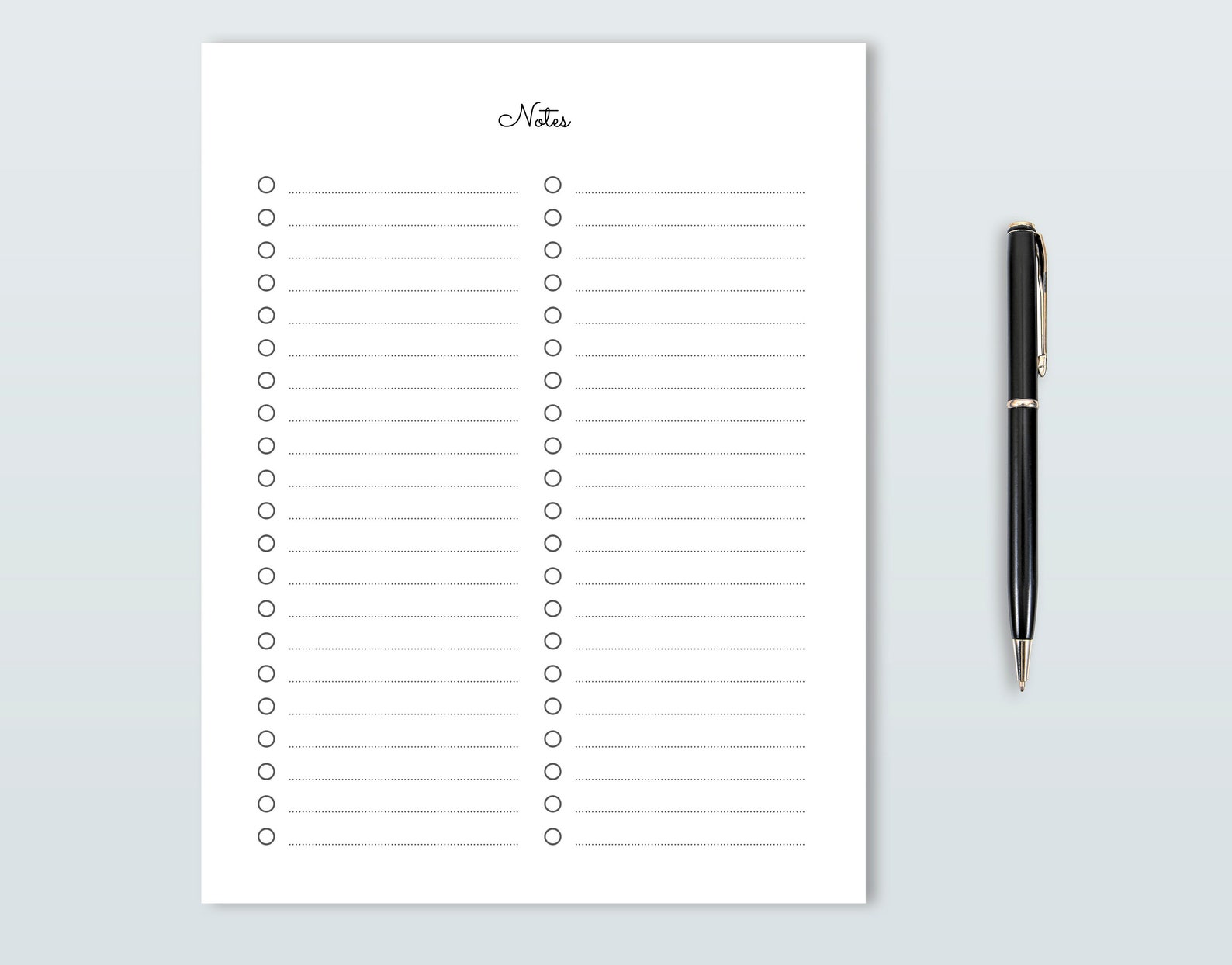 To Do List, Simple Printable Notes List, Fillable to Do List With ...