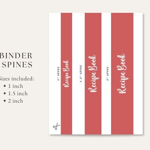 Recipe Binder Cover, Kitchen Binder Kit, Recipe Book Cover, Binder ...
